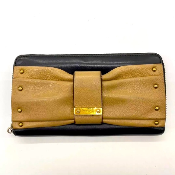 Chloe | Bags | Rare Chloe Ribbon Long Zippy Wallet Japan Exclusive ...